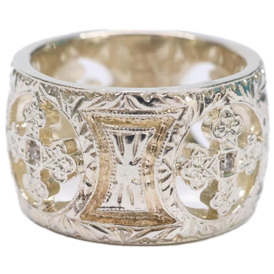 Loree Rodkin ローリーロドキン 925 エングレイブ クロスラウンド リング・指輪 シルバー レディース : ブランドリユース ...