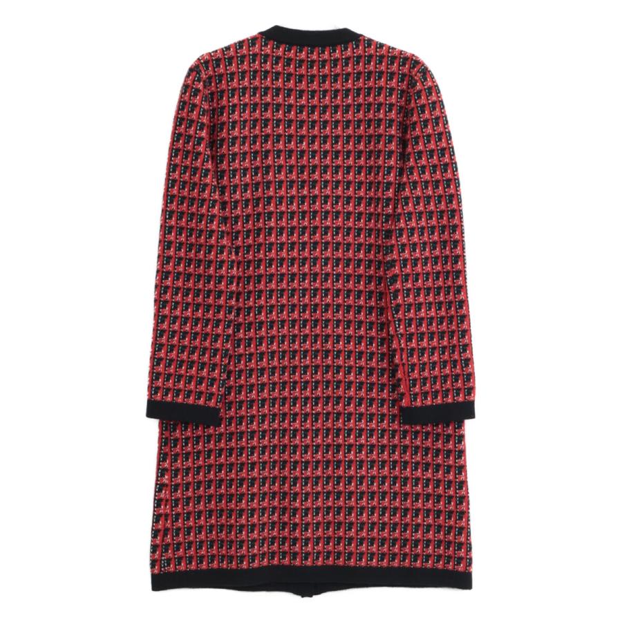 GUCCI グッチ 560721 ミケーレ期 タイガーヘッド金釦ニットロングカーディガン トップス 38 レッド : ブランドリユースショップ ...