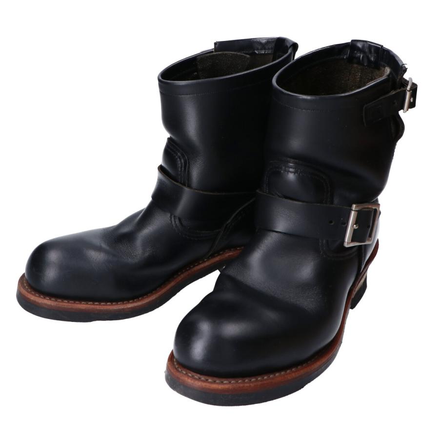 RED WING レッドウィング 2976 SHORT ENGINEER ショートエンジニアブーツ/ シューズ 25cm /7D ブラック メンズ : ブランドリユースショップエコスタイル ...
