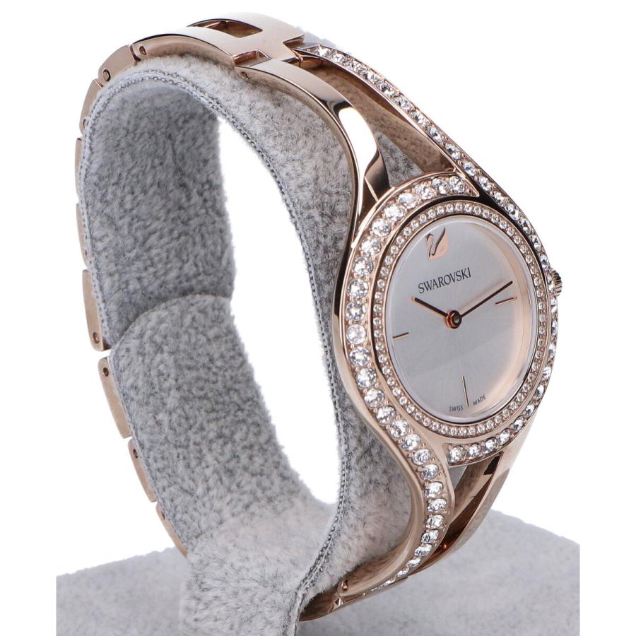 美品/ SWAROVSKI スワロフスキー 5377563 Eternal エターナル クリスタルパヴェライン クオーツ 腕時計 ピンク ...