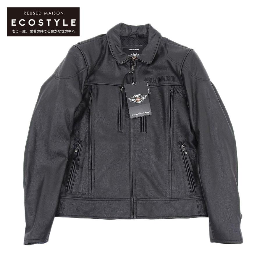 HARLEY-DAVIDSON ハーレーダビッドソン 98037-12VM レザー シングルライダース ジャケット M ブラック メンズ ...