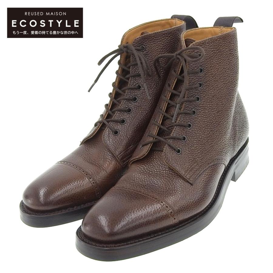 Grenson グレンソン GR-31904 レザー レースアップ ブーツ/ シューズ 7E ブラウン メンズ : ブランドリユースショップ ...