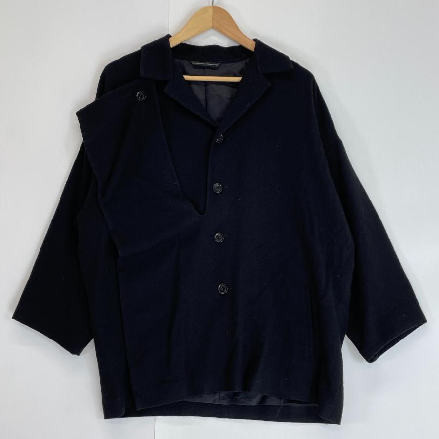 Y's ワイズ 21AW YM-J04-229 ブラック ウール GABARDINE LEFT LAYERED JAKET 2 ジャケット レーヨン レディース 中古 : ブランドリユース ...