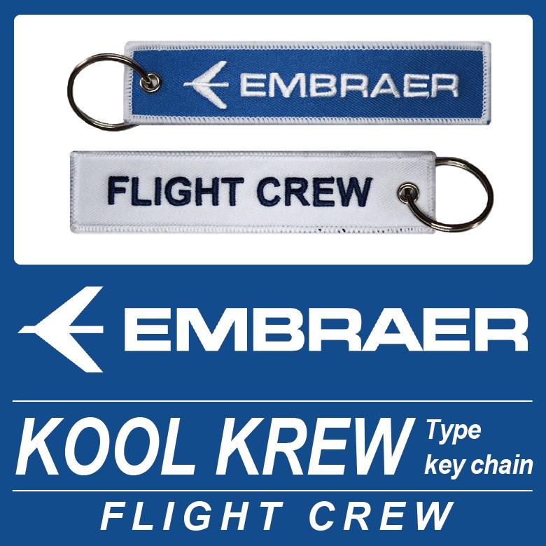 Kool Krew クールクルー キーチェーン キーホルダー タグ エンブラエル ロゴ EMBRAER FLIGHT CREW フライトタグ ...