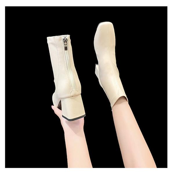 ブーツ レディース カジュアルシューズ ハイカット 厚底 ビジネス 靴