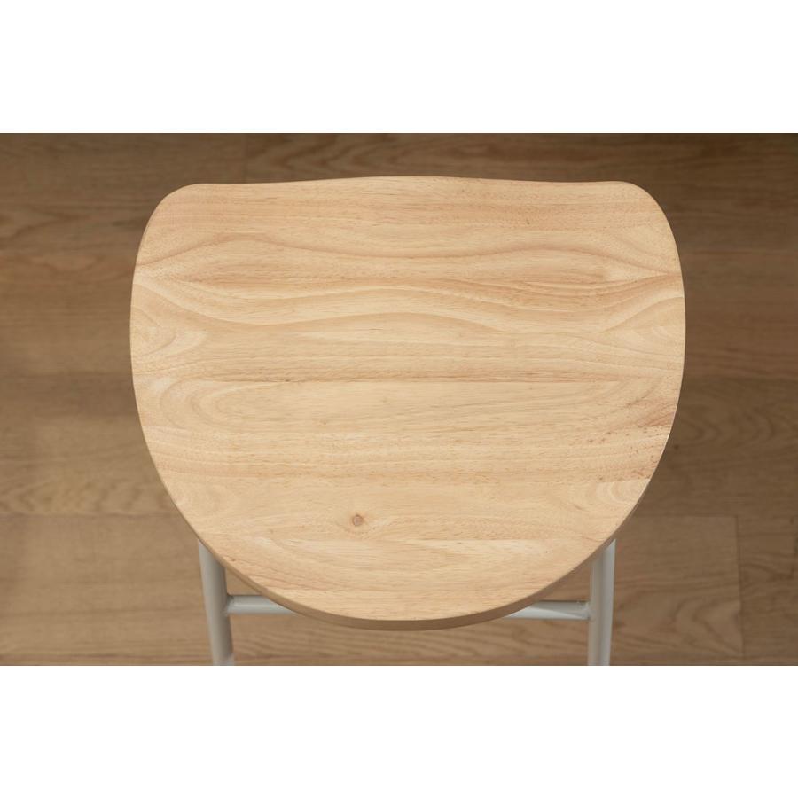 AZUMAYA(東谷) カウンターチェア 木製 ハイスツール カウンタースツール フットレスト スチール ホワイト | CL-509WH : Wishop Yahoo!店 - 通販 ...