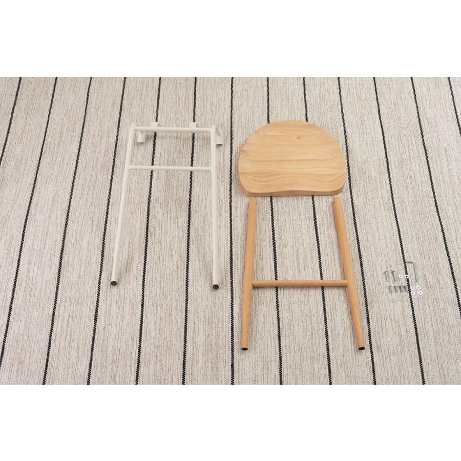 AZUMAYA(東谷) カウンターチェア 木製 ハイスツール カウンタースツール フットレスト スチール ホワイト | CL-509WH : Wishop Yahoo!店 - 通販 ...