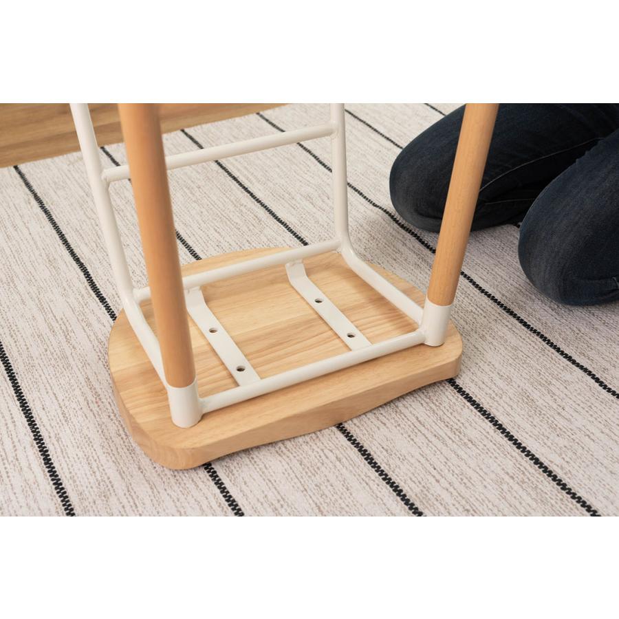 AZUMAYA(東谷) カウンターチェア 木製 ハイスツール カウンタースツール フットレスト スチール ホワイト | CL-509WH : Wishop Yahoo!店 - 通販 ...