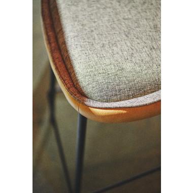 AZUMAYA(東谷) カウンターチェア ソフトレザー スチール脚 ベージュ