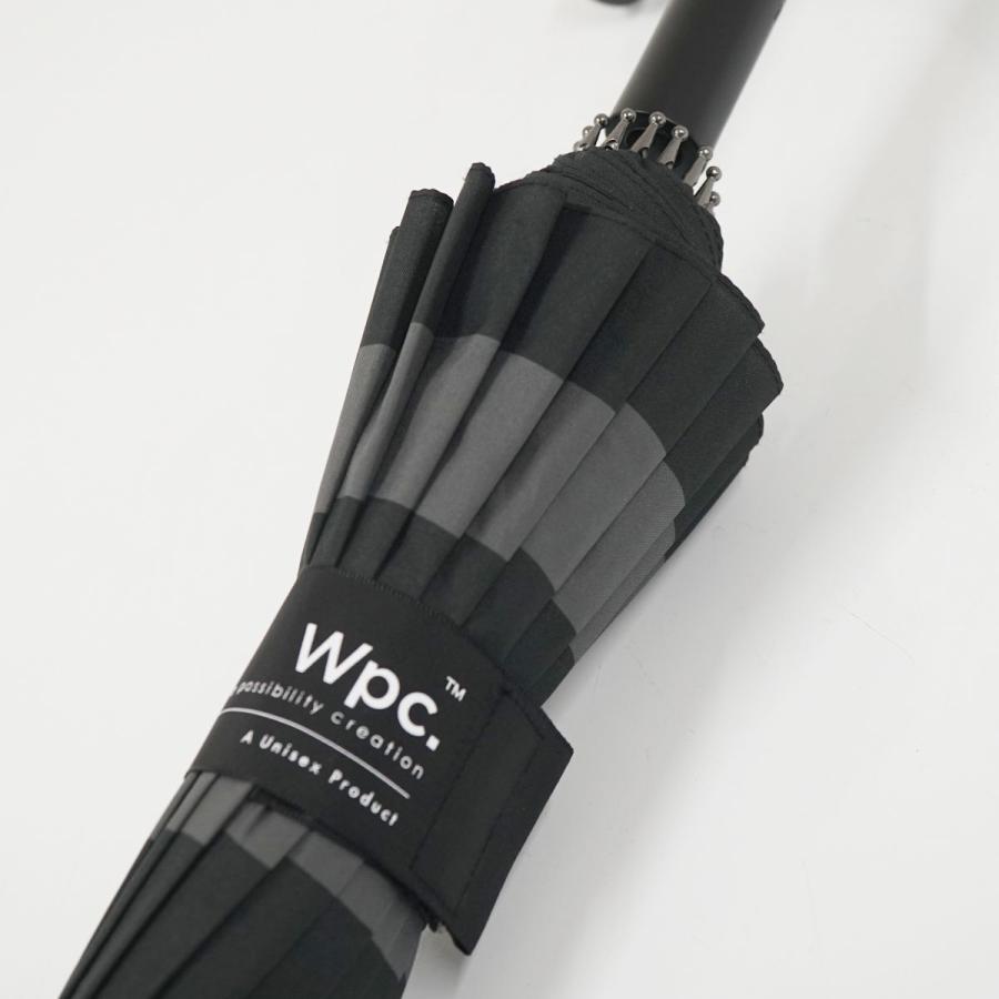 Wpc. 傘 ワールドパーティー USED美品 ボーダー ブラック×グレー 16本骨 多間 男女兼用 グラス骨 wpc 60cm A0811 : ウィット - 通販 - Yahoo!ショッピング