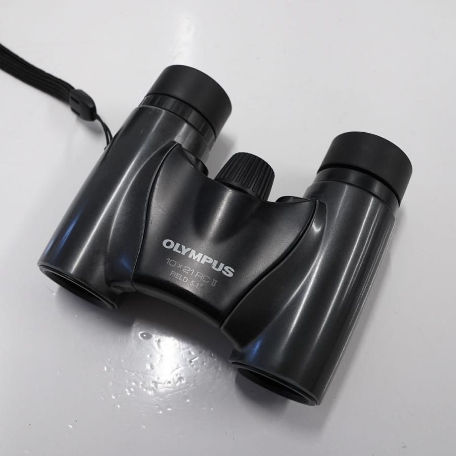 オリンパス OLYMPUS 10×21 RCII FIELD5.1° 双眼鏡 USED品 Trip light 小型 軽量 10倍 コンパクト ダハプリズム ケース付 完動品 中古 ...