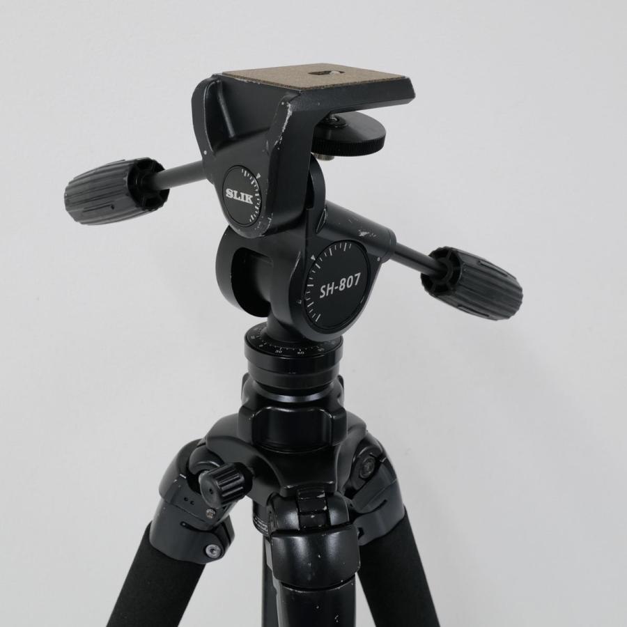 ザ プロフェッショナル SLIK PRO 700DX III 三脚 USED美品 スリック 雲台 SH-807 AMT プロフェッショナル ...
