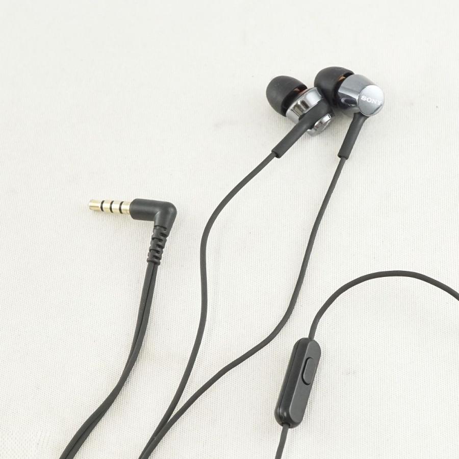 SONY MDR-EX150AP 有線イヤホン USED美品 密閉型 インナーイヤーレシーバー マイク 通話 音漏れ低減 ブラック 完動品 ...