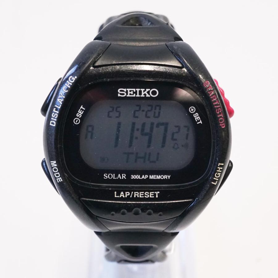 Superrunners Solar SEIKO スーパーランナーズ ランニングウォッチ 腕時計 USED美品 S680-00A0 マラソン ソーラー充電 メンズ レディース 完動品 中古 ...