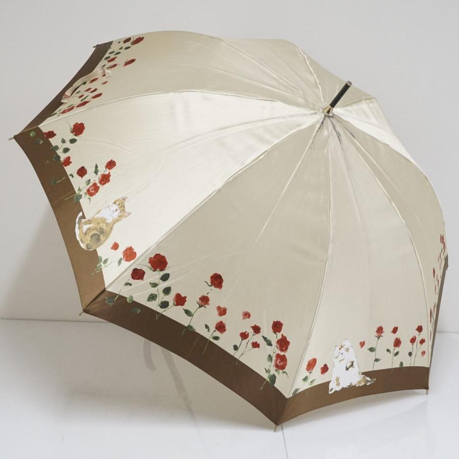 傘 Manhattaner’s マンハッタナーズ USED品 ねこ 猫 バラ 60cm グラス骨 ジャンプ 軽量 A2212 : ウィット - 通販 - Yahoo!ショッピング