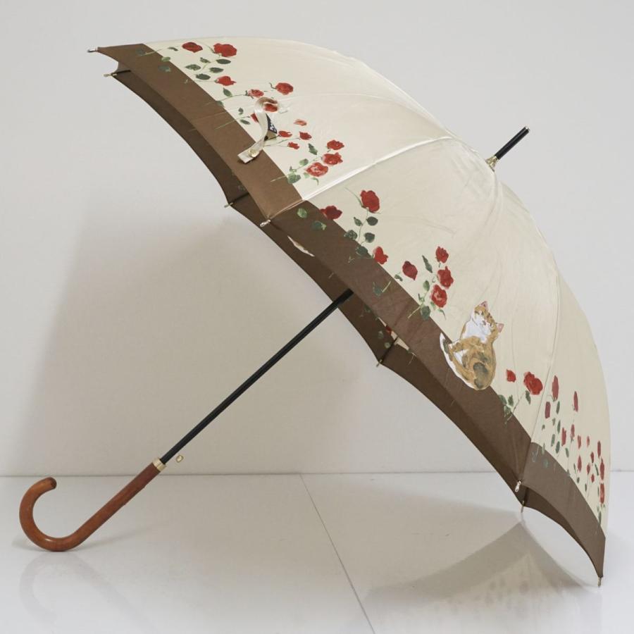 傘 Manhattaner’s マンハッタナーズ USED品 ねこ 猫 バラ 60cm グラス骨 ジャンプ 軽量 A2212 : ウィット - 通販 - Yahoo!ショッピング
