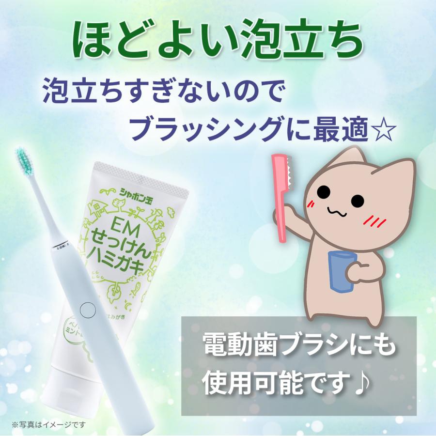 シャボン玉石けん EMせっけんハミガキ 140g ペパーミント味 歯磨き粉 10個セット : EMXファミリー友の会 - 通販 - Yahoo!ショッピング