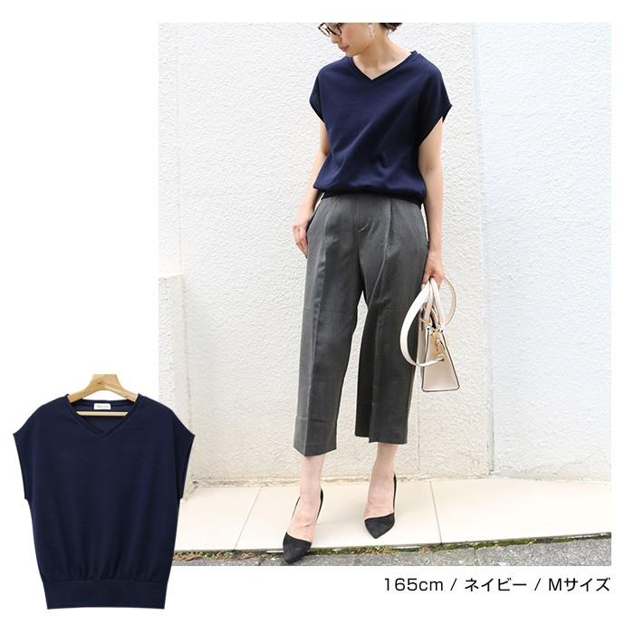 カットソー Vネックフレンチスリーブ半袖カットソー Tシャツ カットソー Vネックフレンチスリーブ半袖カットソー Tシャツ