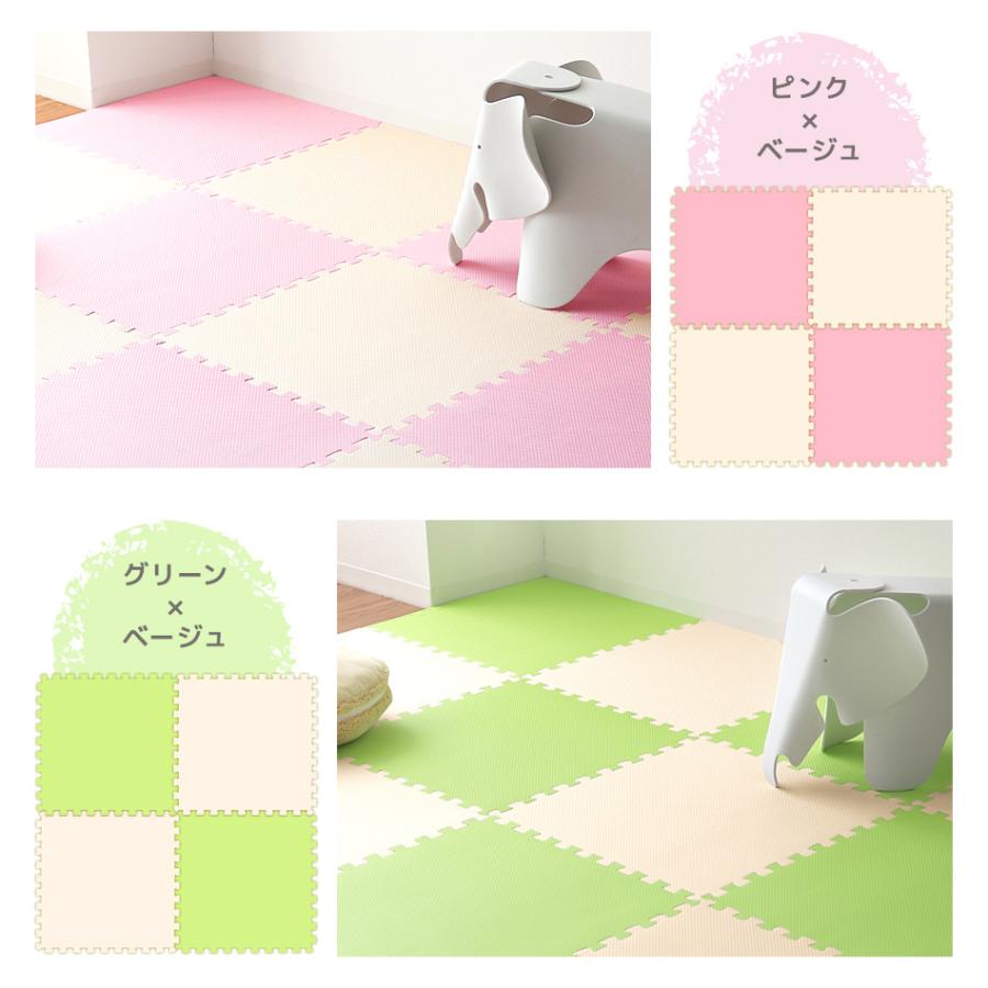 WEIMALL 【バイカラー1cm/32枚セット】ジョイントマット 大判 60×60cm 縁付 PEクッション マット 防音 保温 フロアマット ペット : WMワールド - 通販 ...
