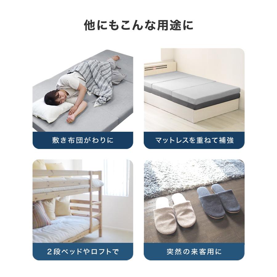 WEIMALL 【シングル】高反発マットレス 三つ折り 10cm 折りたたみ マットレス 硬さ 190N 新生活 収納 コンパクト 来客 寝具 : WMワールド - 通販 - Yahoo!ショッピング