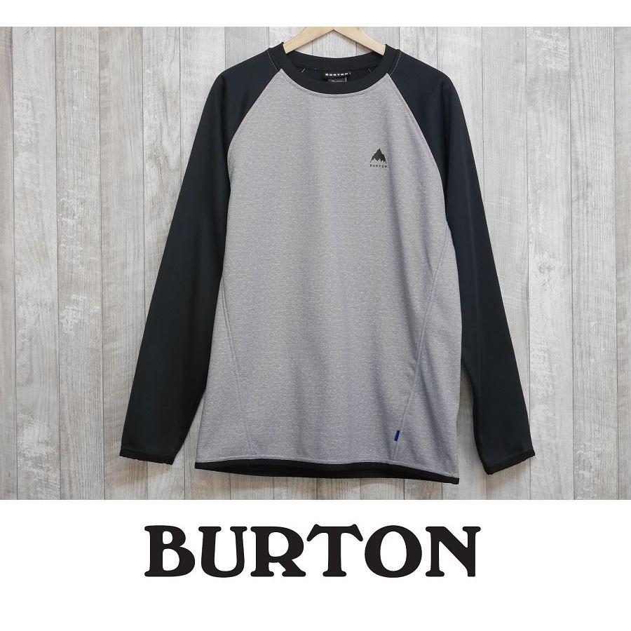 【新品】23 BURTON Crown Weatherproof Pullover Crew - L - Gray Heather/True ...
