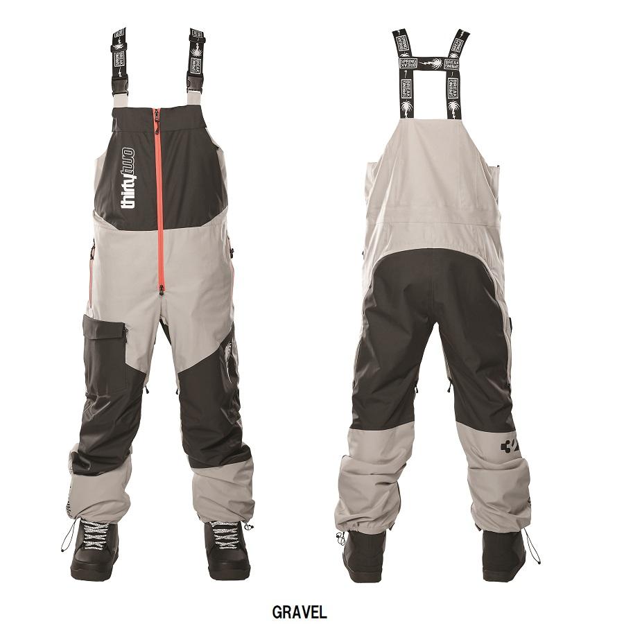 thirtytwo 22-23 ThirtyTwo ウェア SPRING BREAK POWDER BIB - GRAVEL 国内正規品 ...