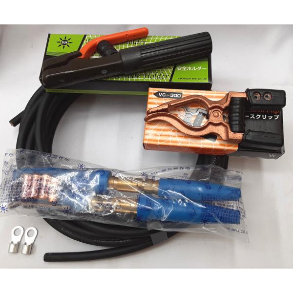 三ツ星 溶接用キャブタイヤケーブル WCT22sq 10m巻＋ホルダー＋アースクリップ＋ケーブルジョイント2組＋端子2個 製作セット : ワールド・ワン - 通販 - Yahoo!ショッピング