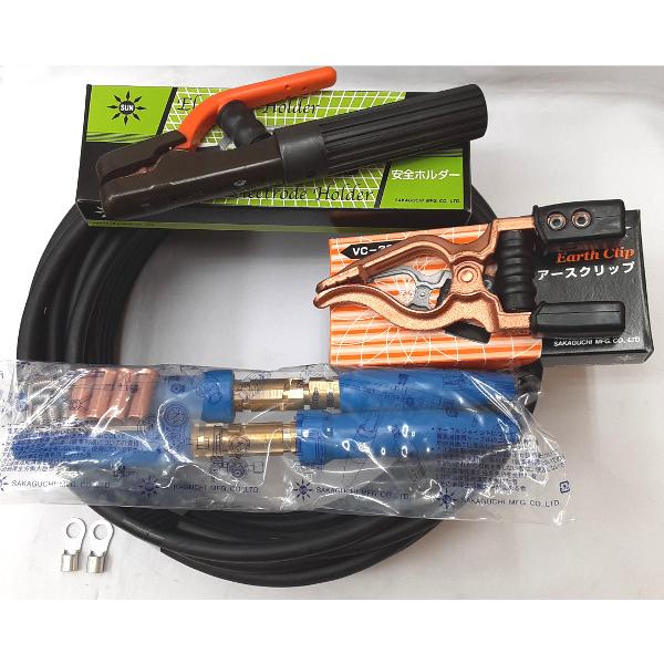 三ツ星 溶接用キャブタイヤケーブル WCT22sq 20m巻＋ホルダー＋アースクリップ＋ケーブルジョイント2組＋端子2個 製作セット : ワールド・ワン - 通販 - Yahoo!ショッピング