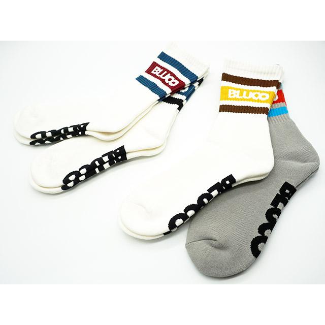 全2色【BLUCO/ブルコ】2023SS「2Pac Sox"Line"/2パックソックス”ライン”」(1404-3A14)(UNCROWD/アンクラウド/WOLF PACK/ウルフパック ...