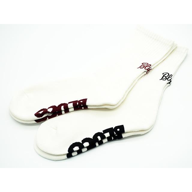 2足セット【BLUCO/ブルコ】2023SS「2Pac Sox"Embroirery"/2パックソックス”エンブロイダリー”」(1405-3A14)(UNCROWD/アンクラウド/WOLF ...