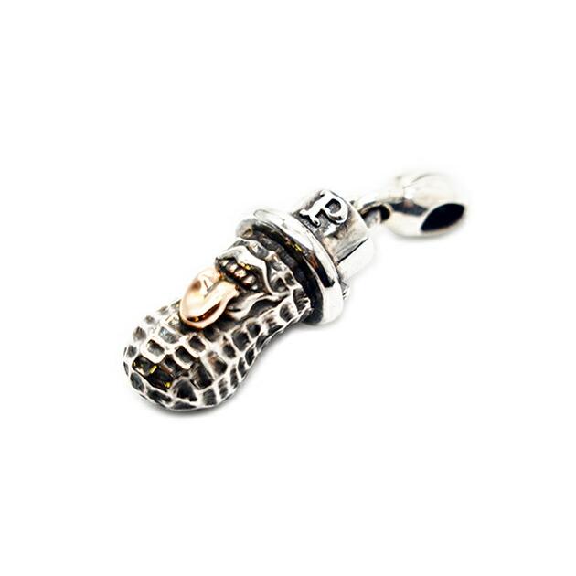 【Peanuts&Co/ピーナッツカンパニー】「Large BERO Peanuts Pendant Top/ラージベロピーナッツペンダントトップ」(Silver925×K10PG)(ウルフ ...