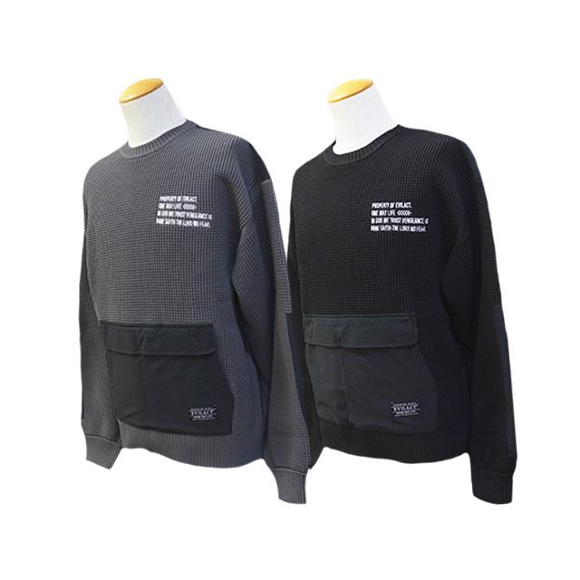 全2色【EVILACT/イーブルアクト】2024AW「Mil-P Sweater/ミルPセーター」(EA24-ACT2-T08 ...