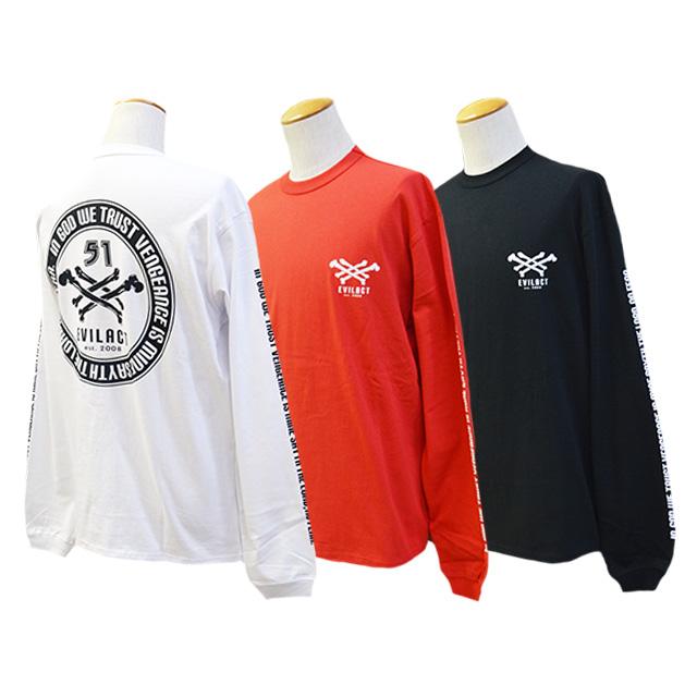 全3色【EVILACT/イーブルアクト】2025SS「Cross Bone L/S Tee/クロスボーンロングスリーブTee」(EA25-ACT1-T02)(GOODSPEED ...