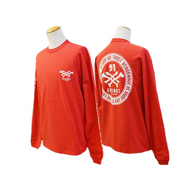 全3色【EVILACT/イーブルアクト】2025SS「Cross Bone L/S Tee/クロスボーンロングスリーブTee」(EA25-ACT1-T02)(GOODSPEED ...