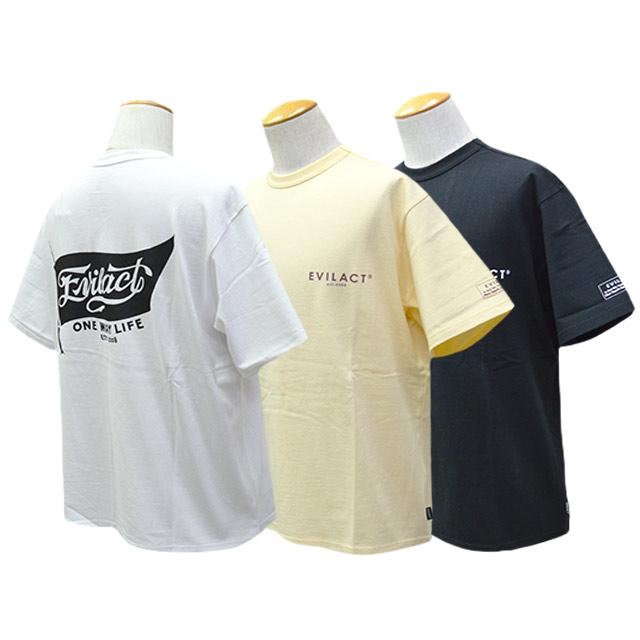 全3色【EVILACT/イーブルアクト】2025SS「Flag S/S Tee/フラッグショートスリーブTee」(EA25-ACT1-T04)(グッドスピードイクイップメント/ハーレー/ウルフ ...
