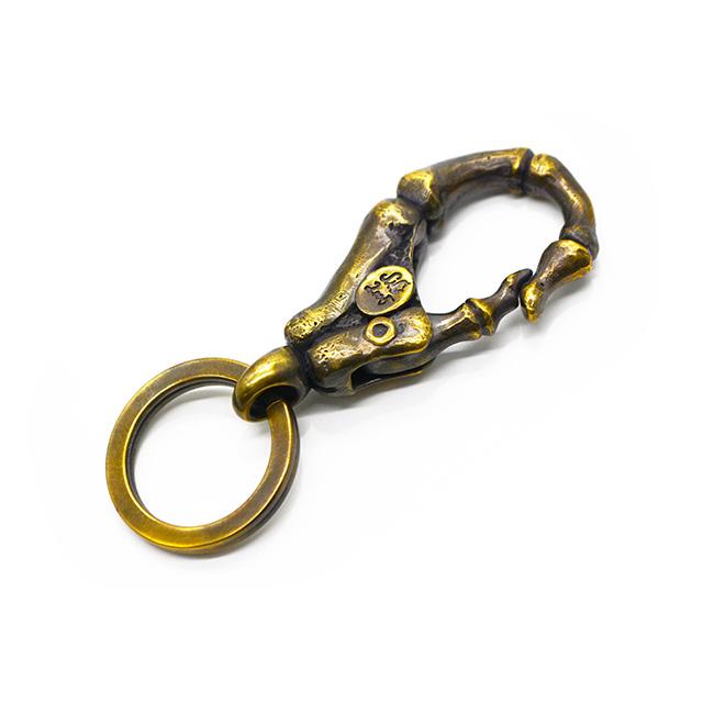 【MAD CULT/マッドカルト】「Finger Bone Hook Key Chain/フィンガーボーンフックキーチェーン」(KHB-02)(Brass/アクセサリー/WOLF PACK ...
