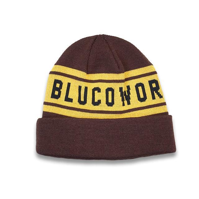 全4色【BLUCO/ブルコ】2022AW「Logo Beanie/ロゴビーニー」(OL-230-022)(UNCROWD/アンクラウド/BWG/ワーク/WOLF PACK/ウルフパック ...