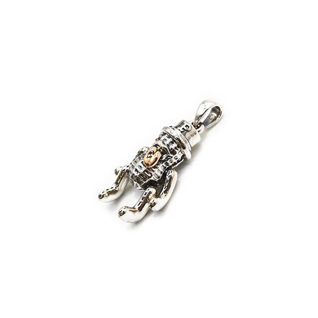 【Peanuts&Co/ピーナッツカンパニー】「Teddy Bero Peanuts Pendant Top/テディーベロピーナッツペンダントトップ」(Silver925×K10PG ...