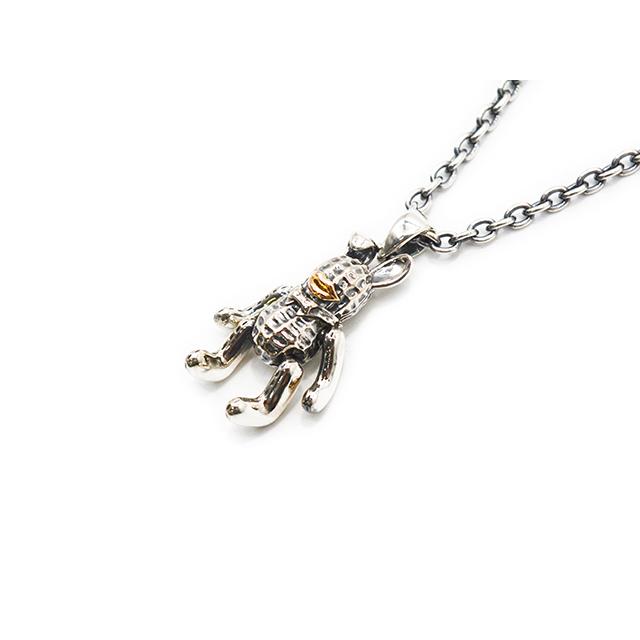 【Peanuts&Co/ピーナッツカンパニー】「Teddy Bunny Peanuts Pendant Top＆Small Hook Chain”Round”」(Silver925×K10 ...