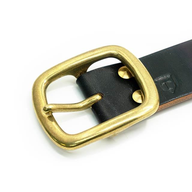 【TISS CUSTOM LEATHERS/ティスカスタムレザーズ】「Teacore Plain Belt/茶芯プレーンベルト」(Brass ...