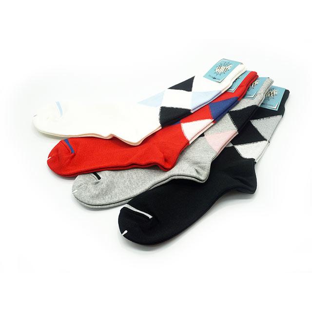 全4色【WEARMASTERS by ATTRACTIONS/ウエアマスターズバイアトラクションズ】2024SS「Diamond Socks/ダイアモンドソックス」(Lot.849) :wm ...