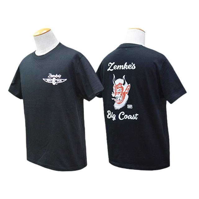 全2色【ZEMKE'S WHEELS WEAR/ゼムケズホイールズウエア】「Crew Neck S/S Tee”DEVIL”/クルーネック ...