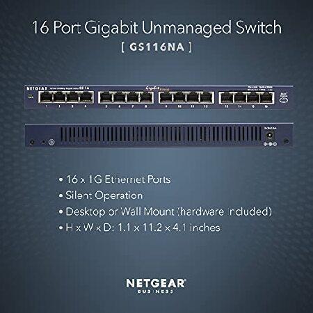 NETGEAR 16-Port Gigabit Ethernet Unmanaged Switch (GS116NA) - Desktop ...
