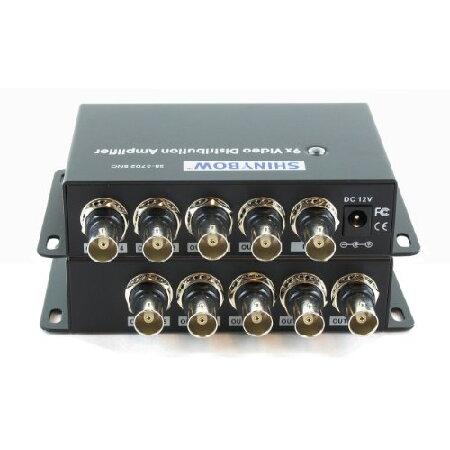 Shinybow 1x9 (1:9) 9-Way Composite BNC Video Splitter Distribution Amplifier SB-3702BNC by ...