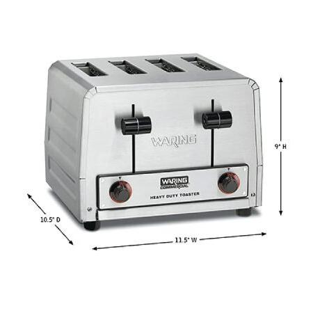 Waring Commercial WCT800 4-Slice Heavy Duty Pop-Up Toaster, 120V ...