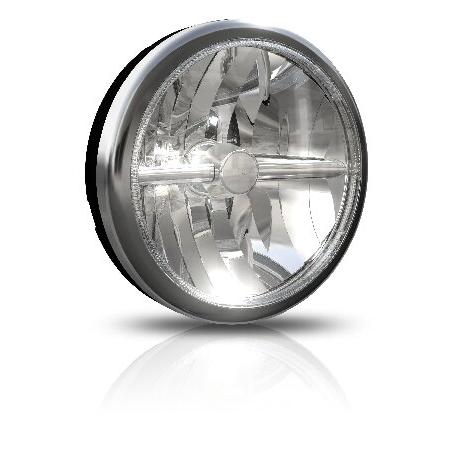 Cibie 45305 Oscar Black/Chrome 7" 12V/24V LED Auxiliary Driving Light ...