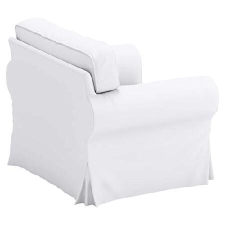 (White) - Custom Slipcover Replacement The Dense Cotton Ektorp Chair ...