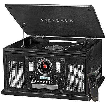 Victrola Nostalgic Aviator Wood 8-in-1 Bluetooth Turntable ...