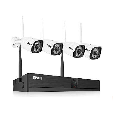 Eversecu 4CH Smart Wireless Security Camera System 4pcs 2K 3MP Outdoor ...