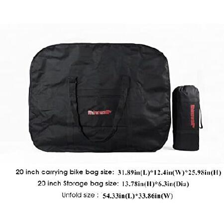 AMOMO Folding Bike Bag 14 inch to 20 Bicycle Travel Carrier Case Box Carry Pouch Transport ...
